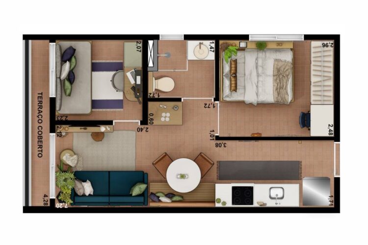 Baccari Ibirapuera (36.97M²) 02 Dorms — Gabriela Veiga